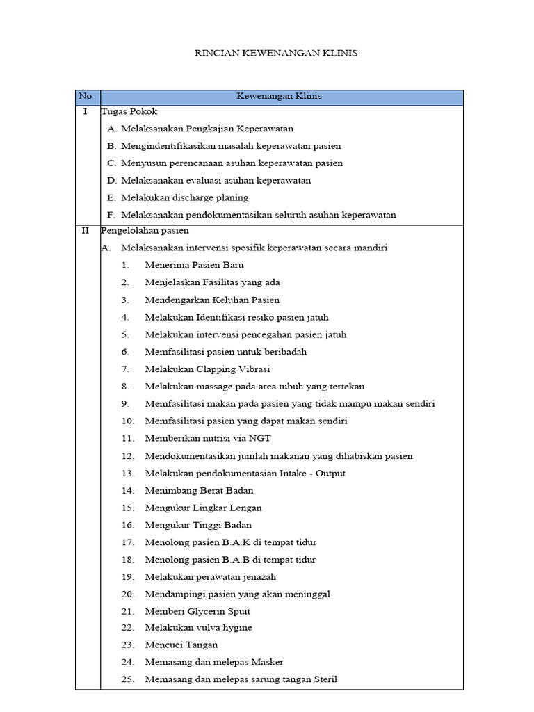 PK 1 Perawat Umum | PDF