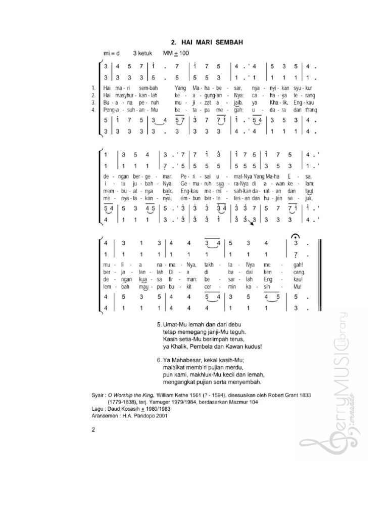 NKB 2 - Hai Mari Sembah | PDF