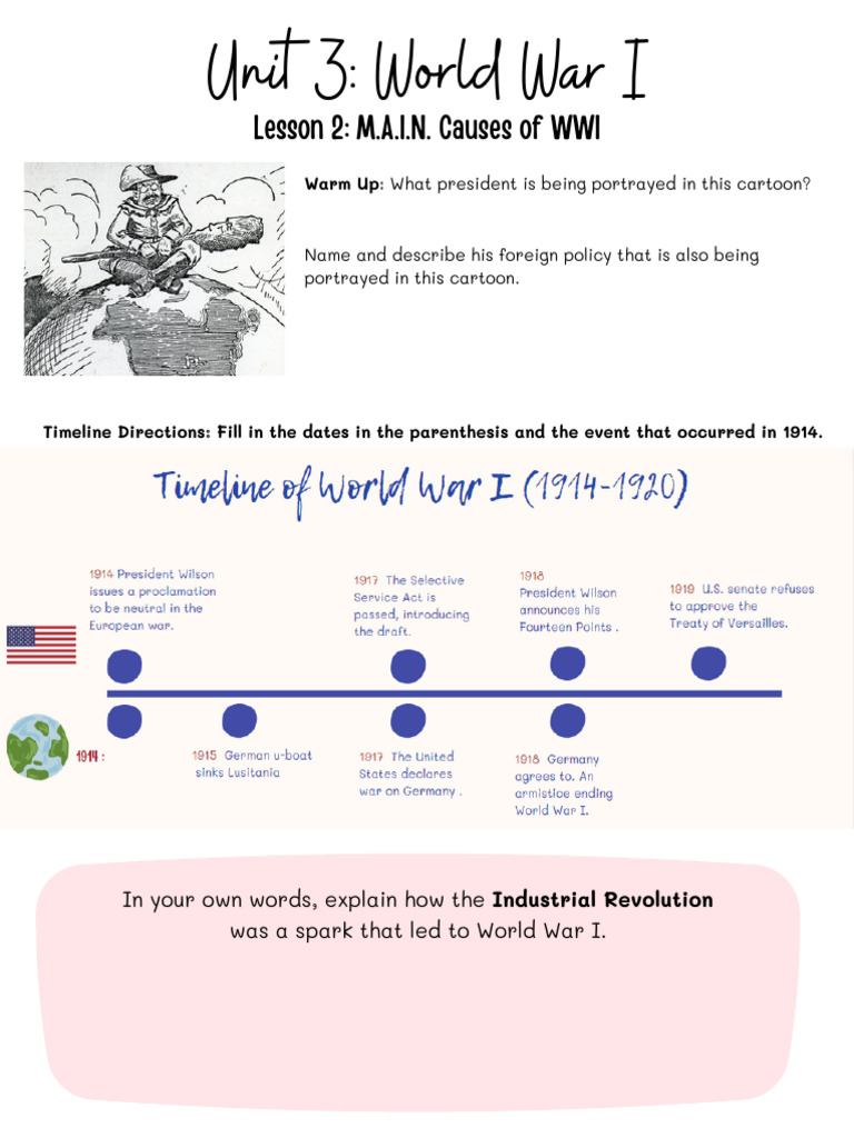 World War 1 - Lesson 2 Notes | PDF | World War I | Central Powers World War 1 - Lesson 2 Notes | PDF | World War I | Central Powers