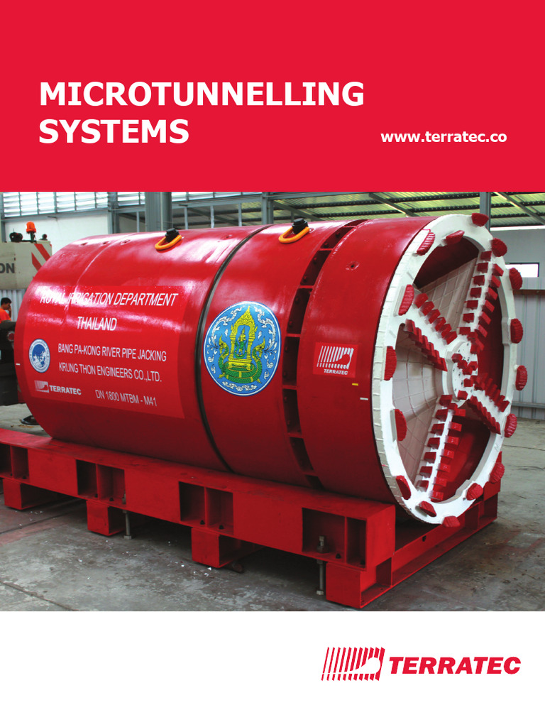 TERRATEC Microtunnelling Brochure | PDF | Tunnel | Pipe (Fluid Conveyance)