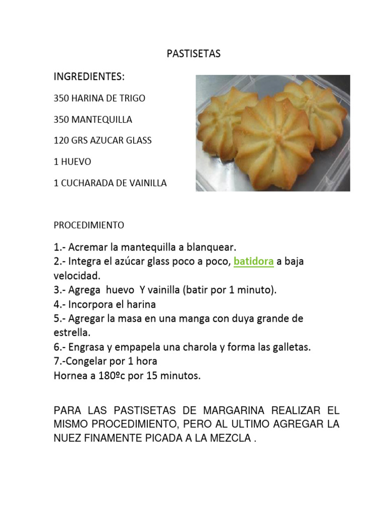 PASTISETAS | PDF