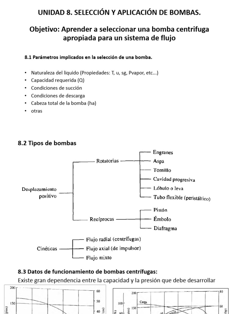 Tema 8. Selección y Aplicación de Bombas. | PDF | Bomba | Viscosidad