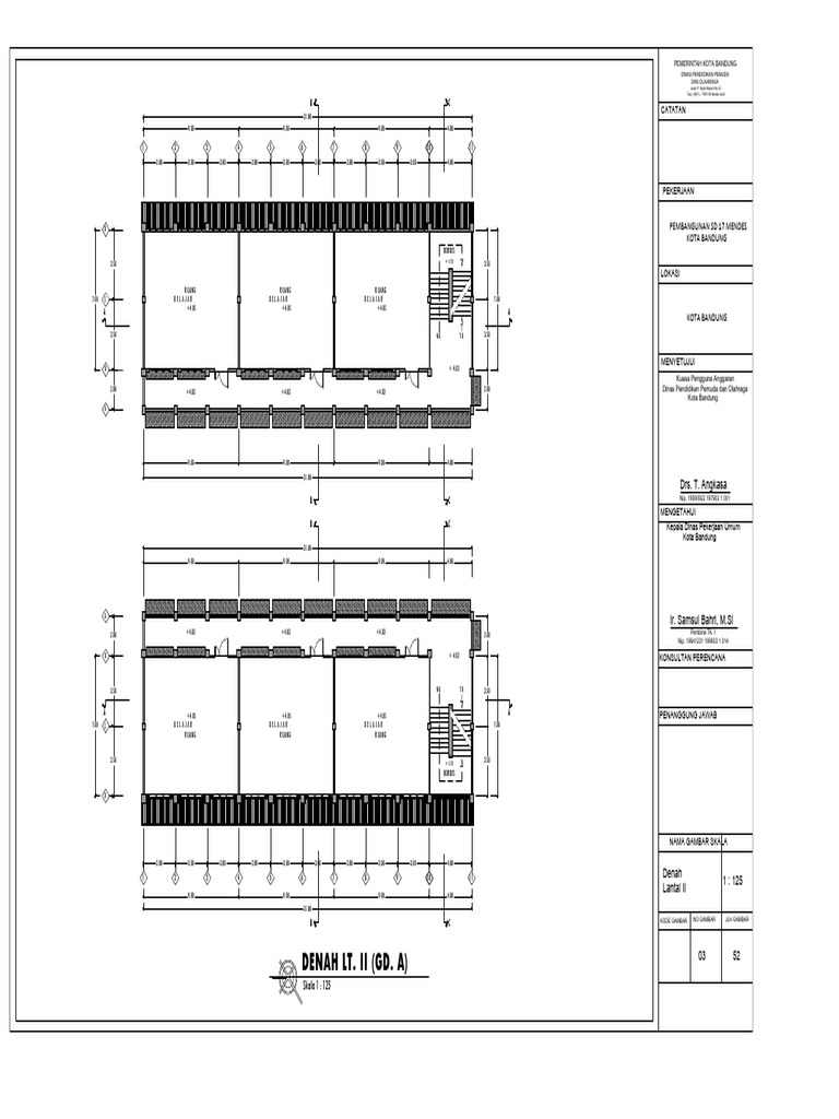 Denah SD 17 Mendesss LT 2 | PDF