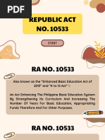 Ra 10533 K-12 Law | PDF