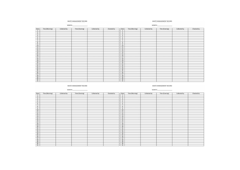 Sop-Waste Management Record | PDF