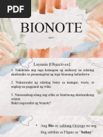 Bionote (Filipino) | PDF