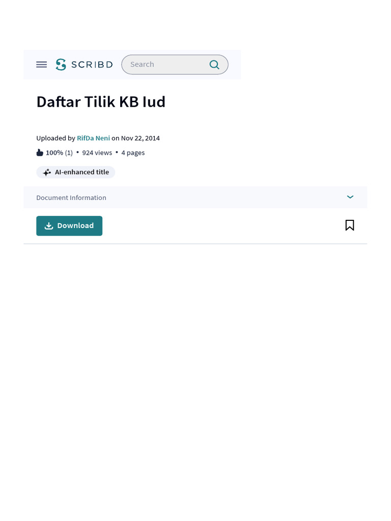 Daftar Tilik KB Iud - PDF | PDF | Career & Growth | Computers