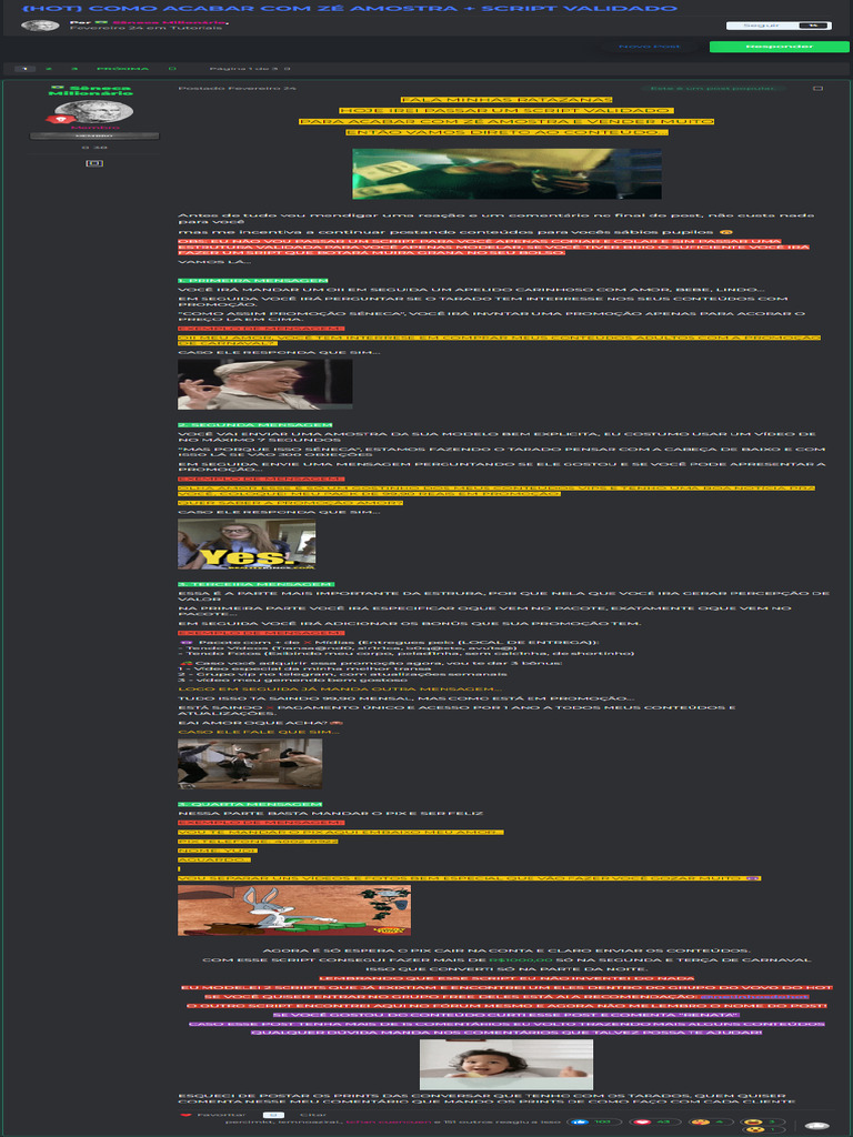 Hot Como Acabar Com Zé Amostra Script Validado | PDF