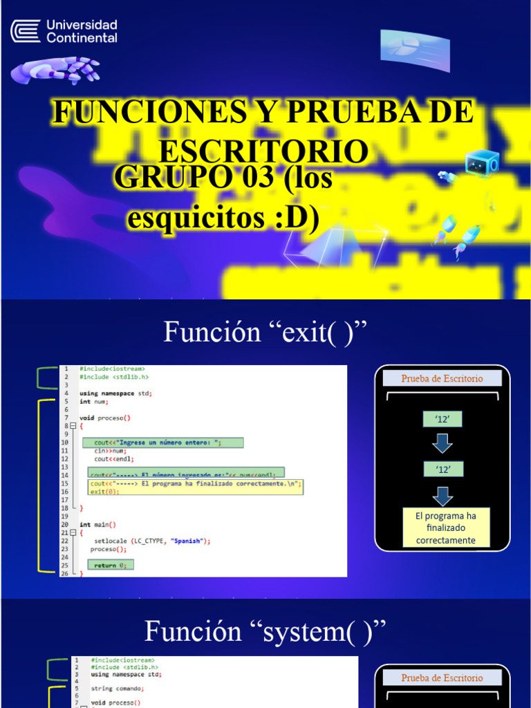 Funciones - Prueba de Escritorio | PDF | Grafemas | Texto