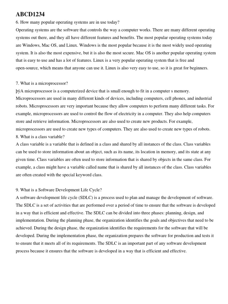 Mypdf | PDF | Operating System | Computer Science