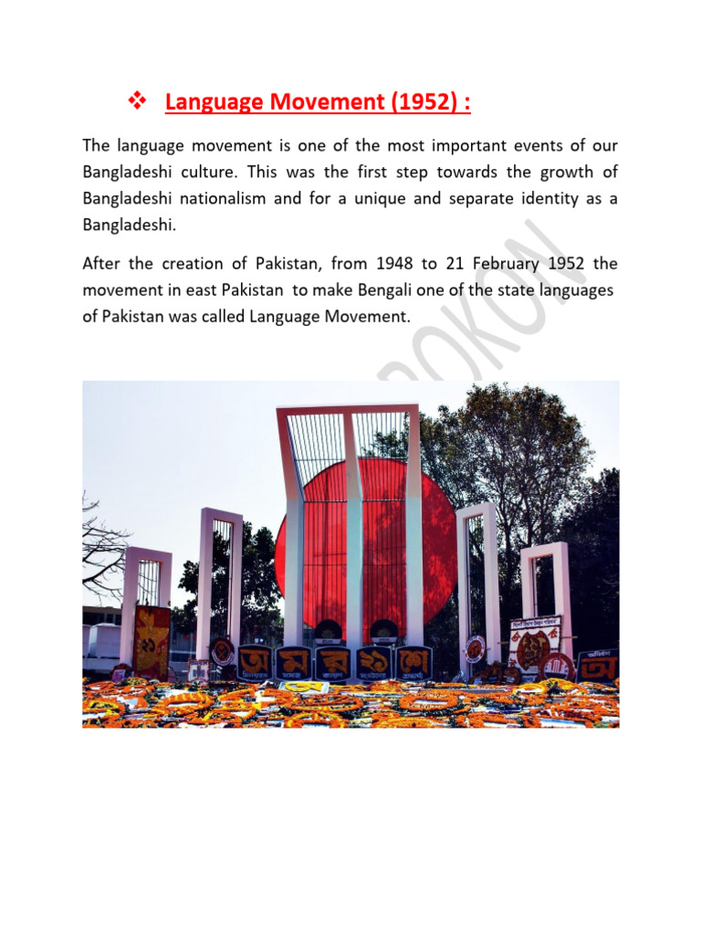 Language Movement (1952) | PDF | Bangladesh | Asia