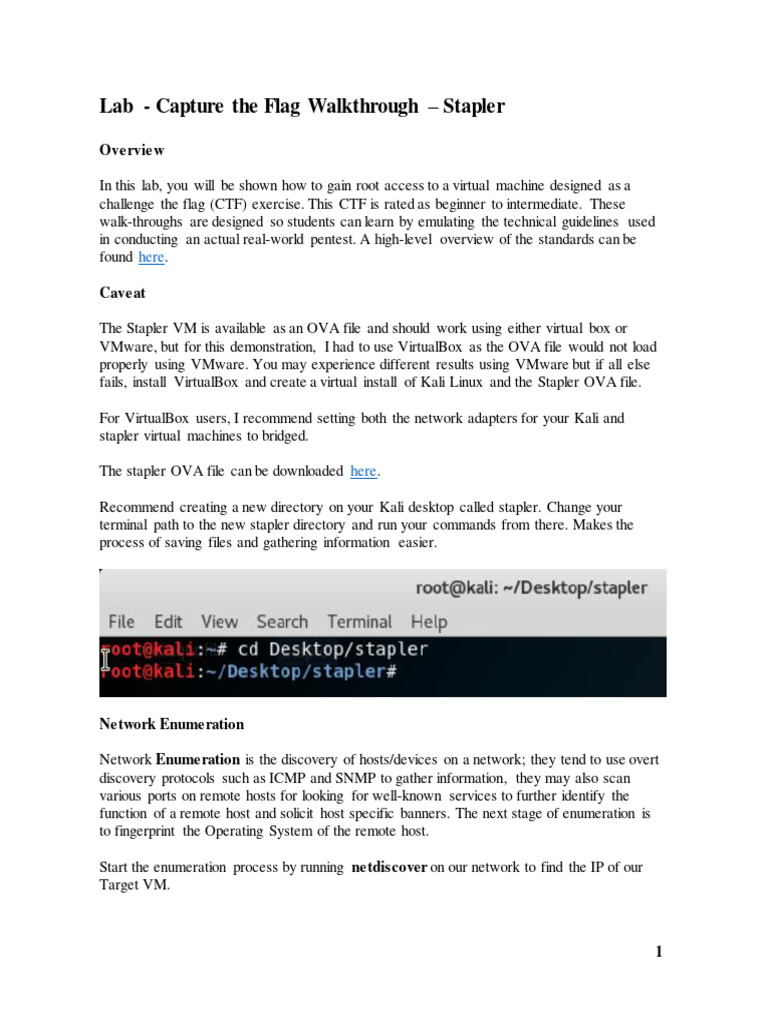 Lab - CTF - Stapler | PDF | File Transfer Protocol | Word Press