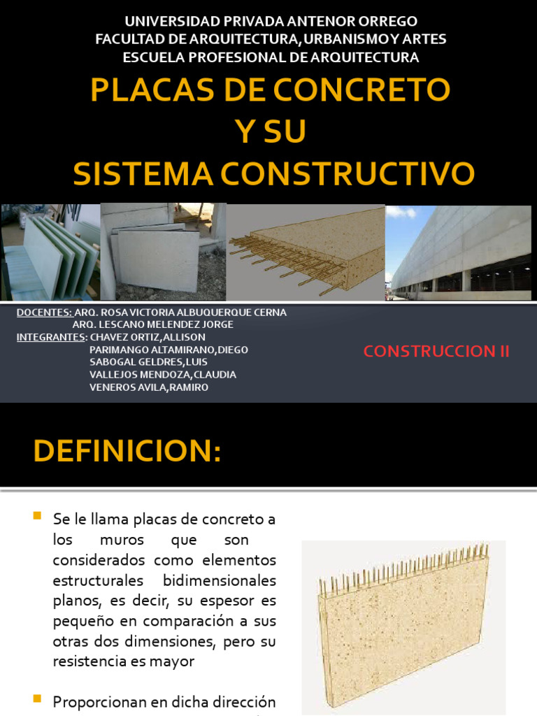 Placas de Concreto: Características y Usos | PDF | Hormigón ...