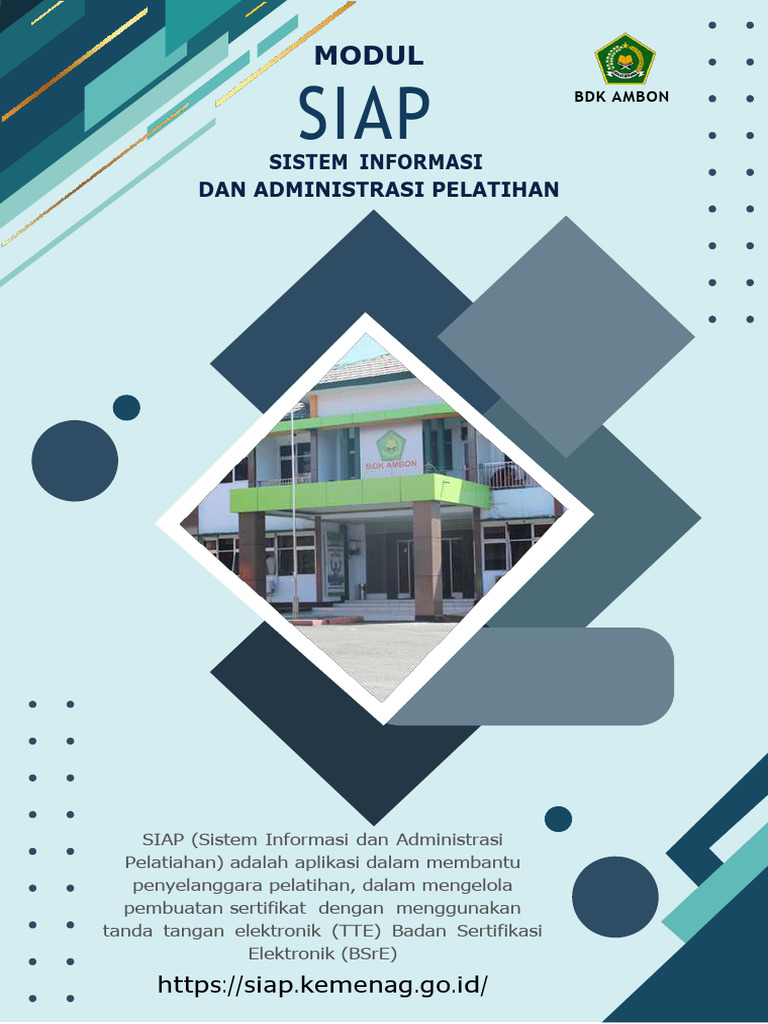 Modul Aplikasi SIAP BDK Ambon | PDF