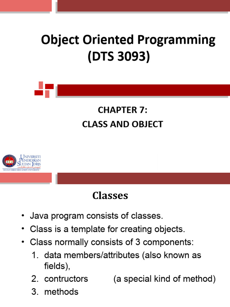 Chapter 7 Class and Object | PDF | Programming | Constructor (Object ... Chapter 7 Class and Object | PDF | Programming | Constructor (Object ...