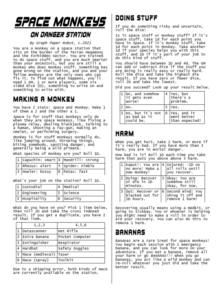 Space Monkeys Adventure Game Guide | PDF