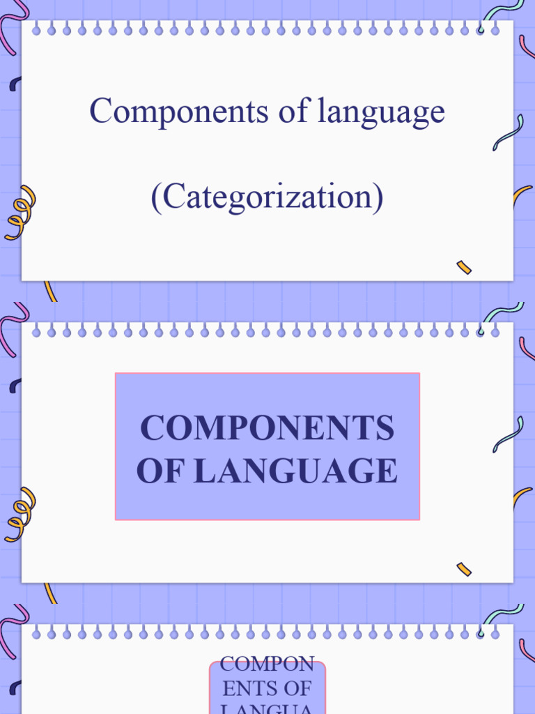 Components of Language 2 | PDF | Phonology | Phonetics