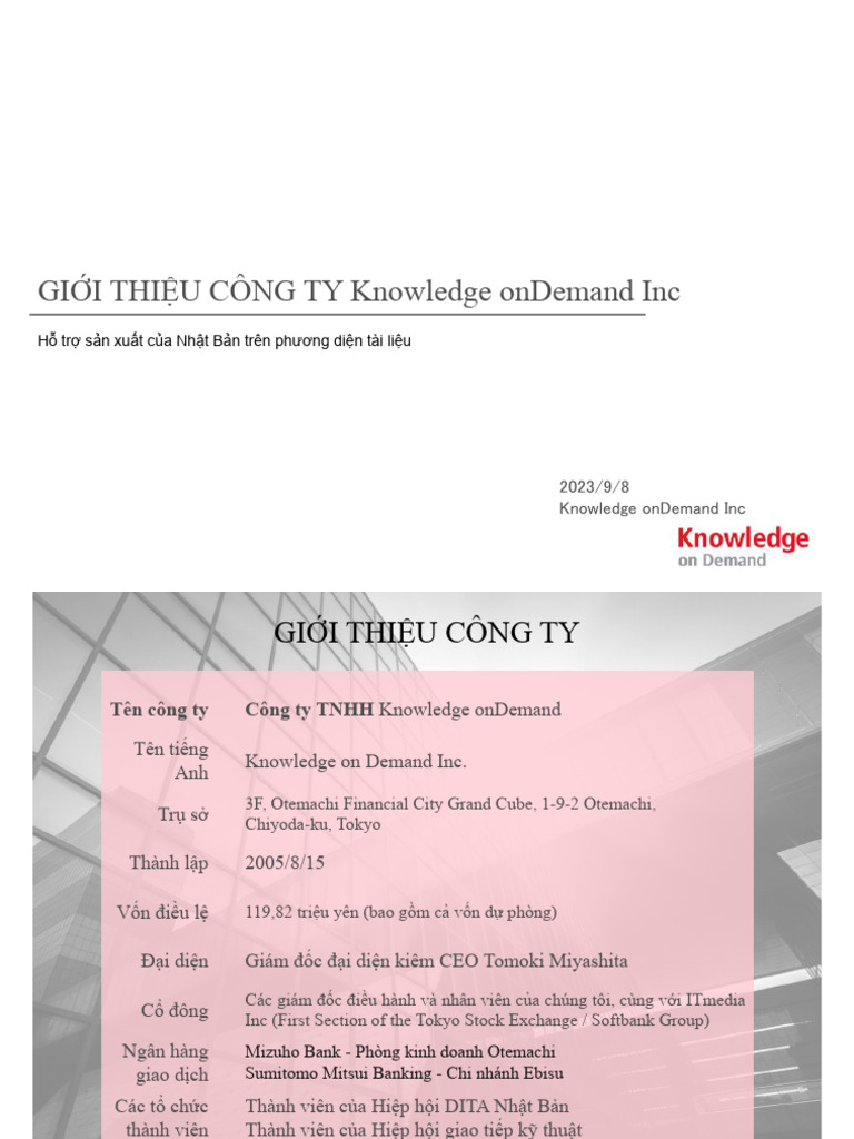2023 VN -【KOD】会社概要＆事業計画 - 202209 | PDF