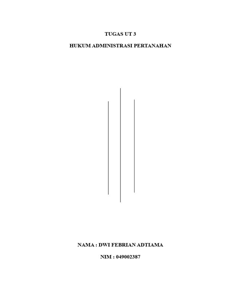 Tugas Ut 3 Administrasi Pertanahan | PDF | Pengelolaan Keuangan & Uang | Ilmu Sosial