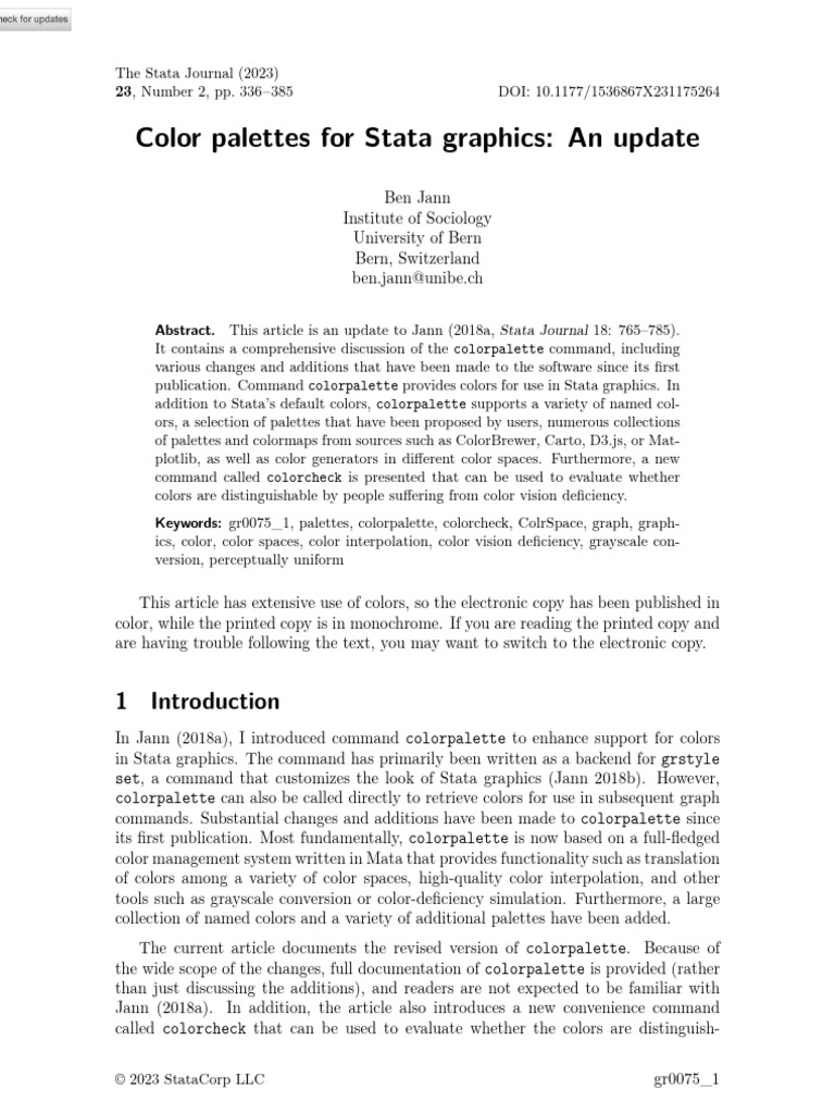 Color-palettes-for-Stata-graphics-An-update Stata-Journal | PDF | Color ... Color-palettes-for-Stata-graphics-An-update Stata-Journal | PDF | Color ...