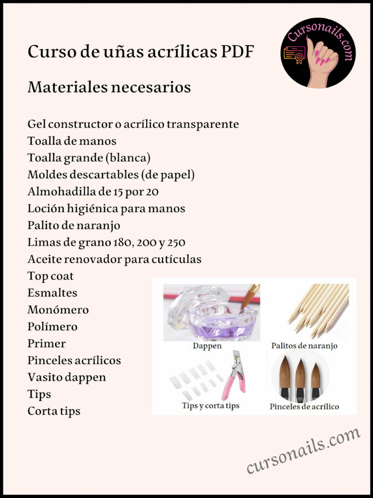 Curso Unas Acrilicas Gratis | PDF Curso Unas Acrilicas Gratis | PDF