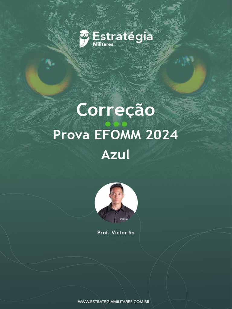 Correcao EFOMM 2024 MAT | PDF | Matriz (Matemática) | Conjunto (Matemática)