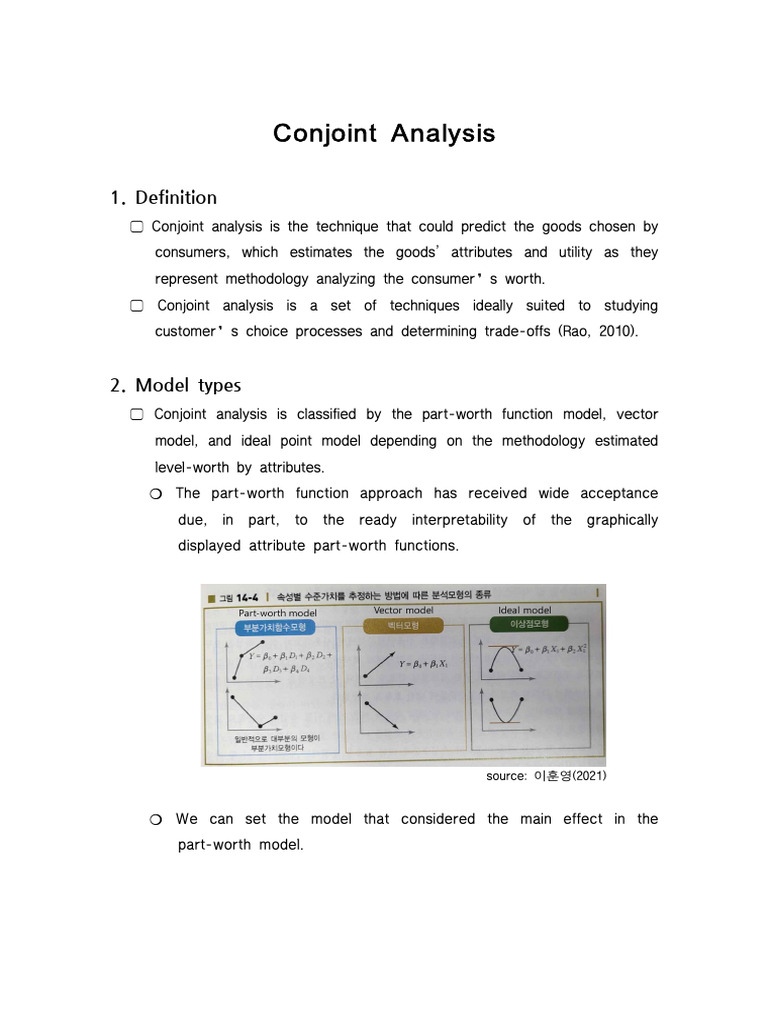 Conjoint Analysis | PDF | Methodology | Analysis