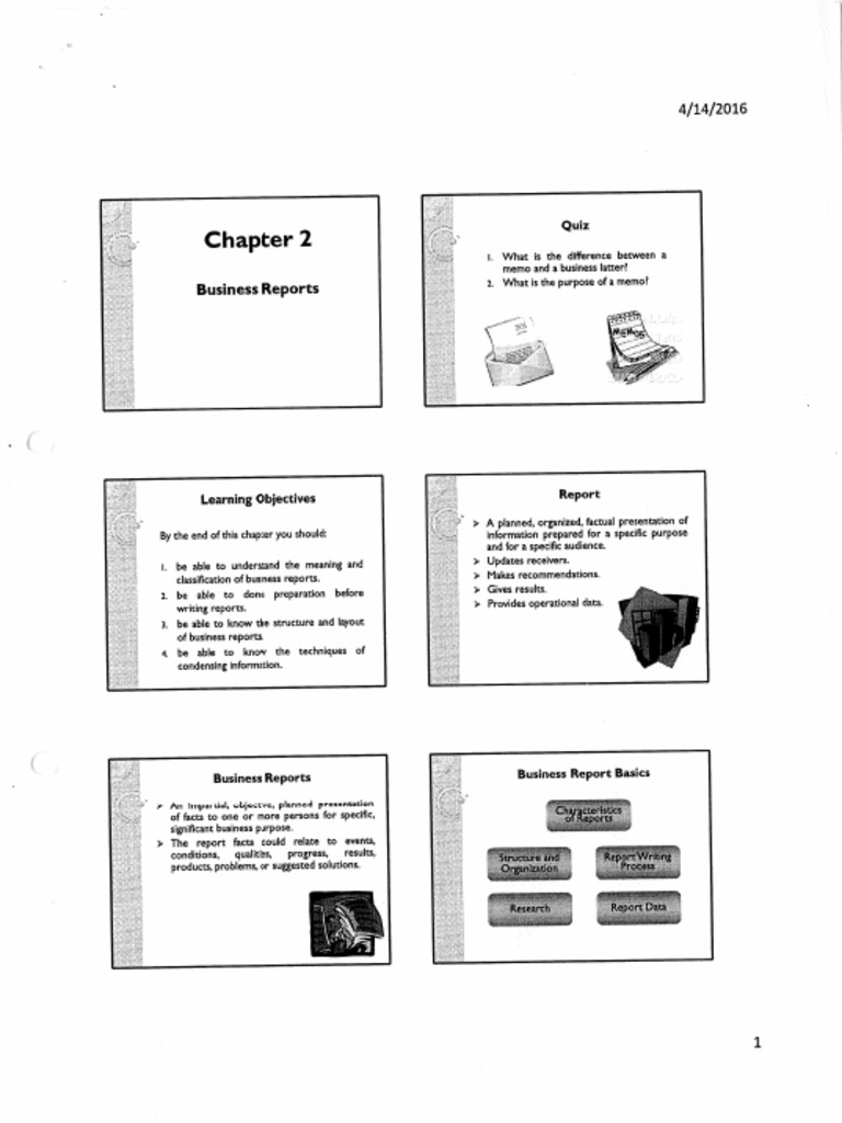 Chapter 2 Business Reports | PDF