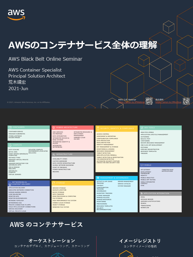 AWS Black Belt Containers120-AWS-Containers-all | PDF | Amazon Web ...