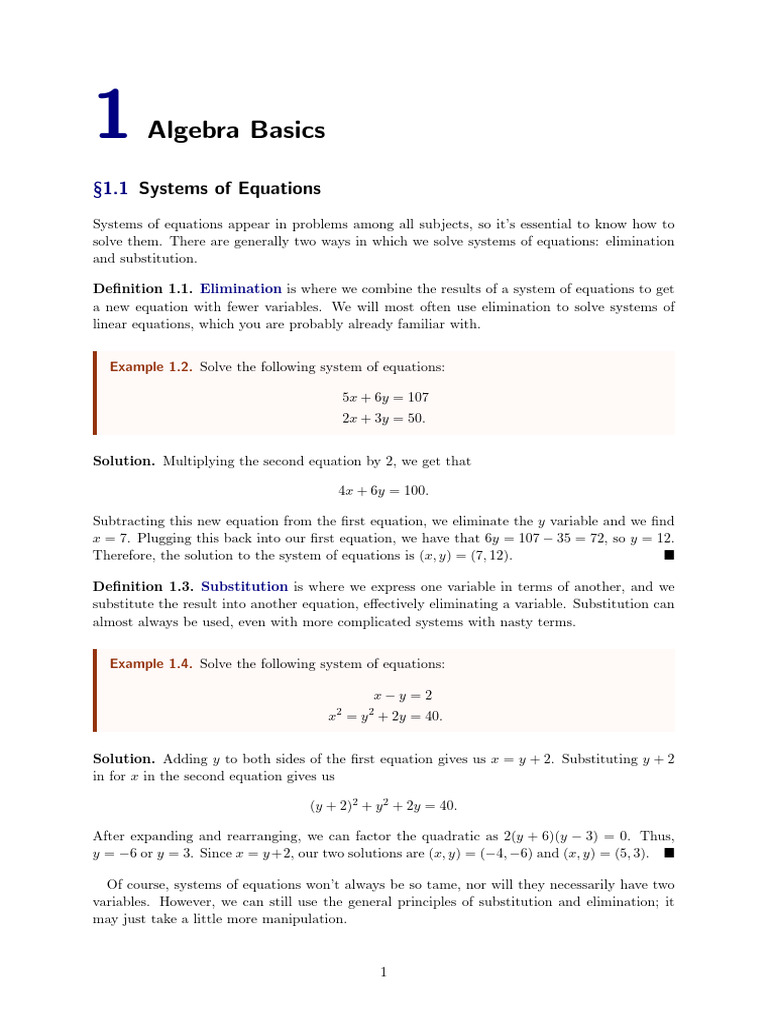 Math 1 | PDF | Equations | Mean