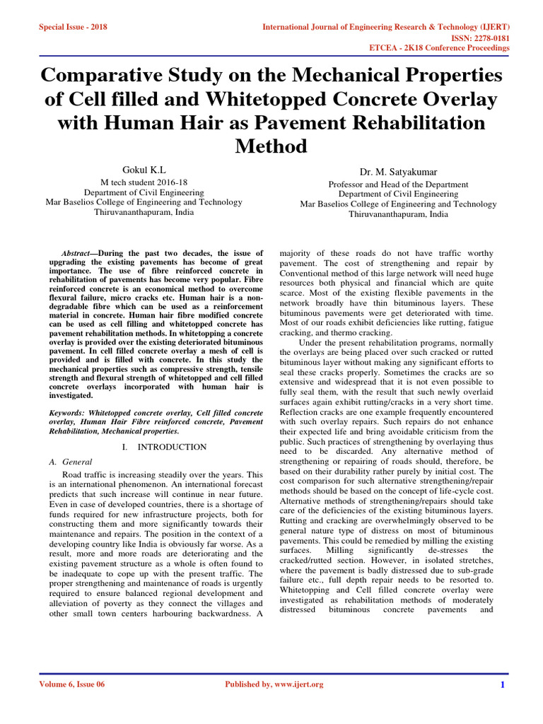 Comparative Study On The Mechanical Properties of Cell Filled and ...