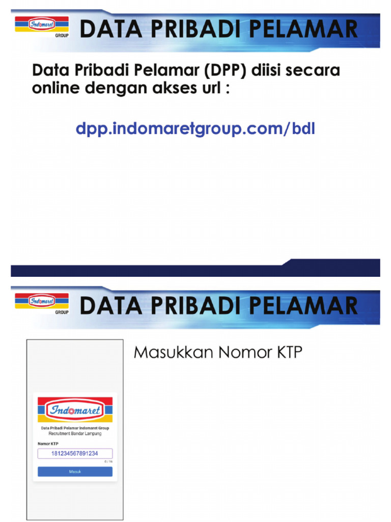 Panduan Pengisian DPP | PDF
