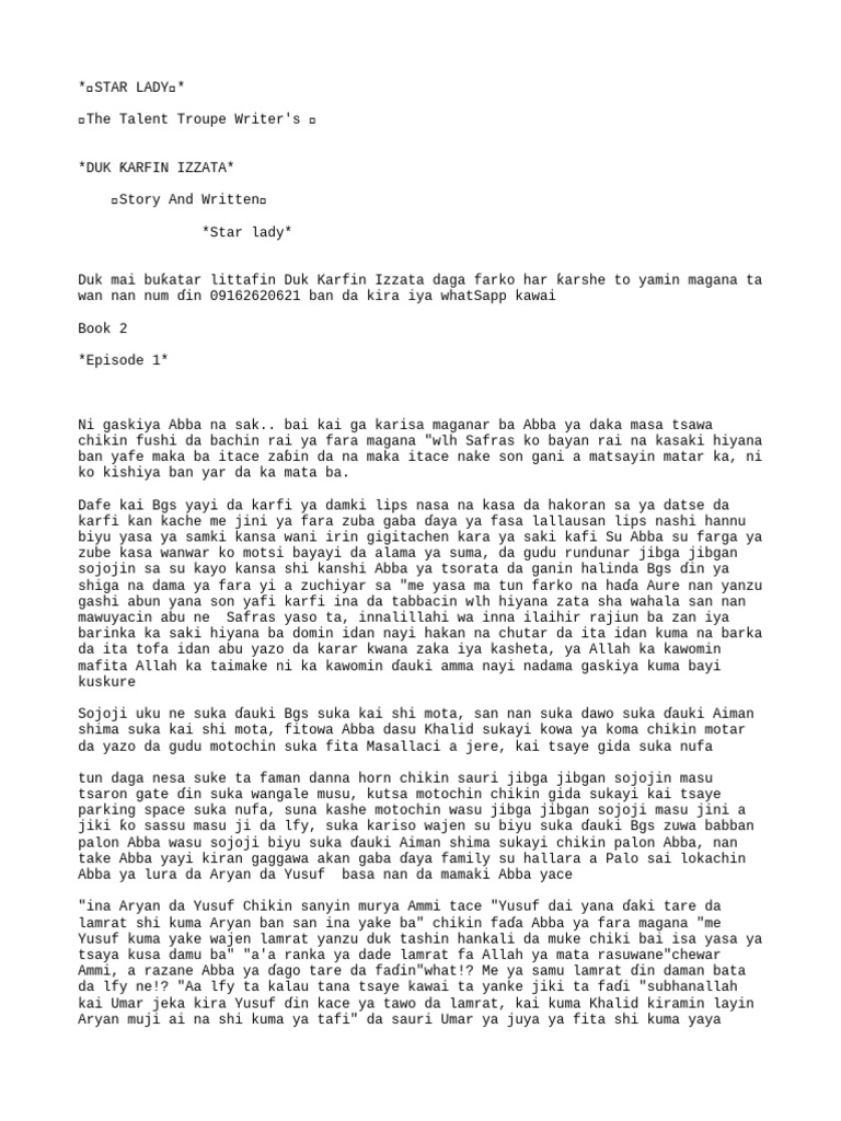 Duk Karfin Izzata (Book 2) by Star Lady-WPS Office | PDF