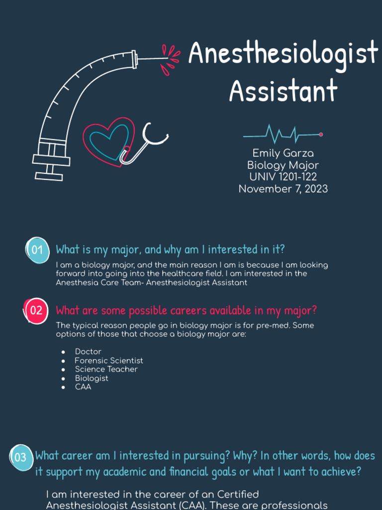 Career Path of an Anesthesiologist Assistant | PDF | Health Care ...