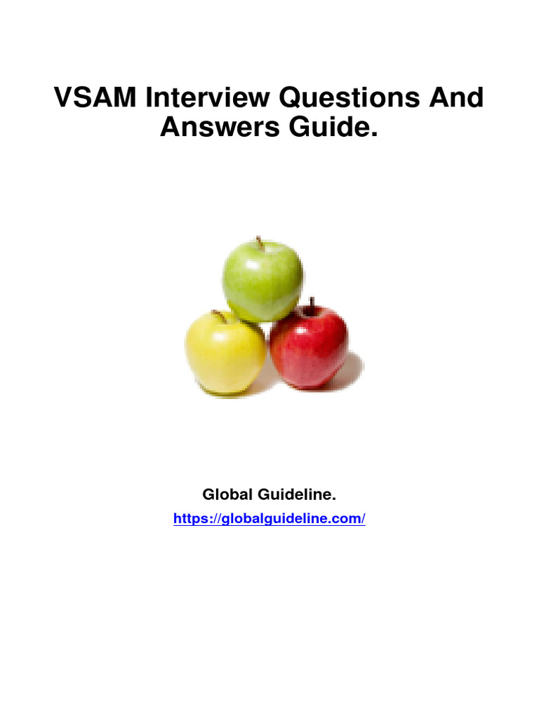 VSAM Interview Questions and Answers 214 | PDF | Information Technology ...