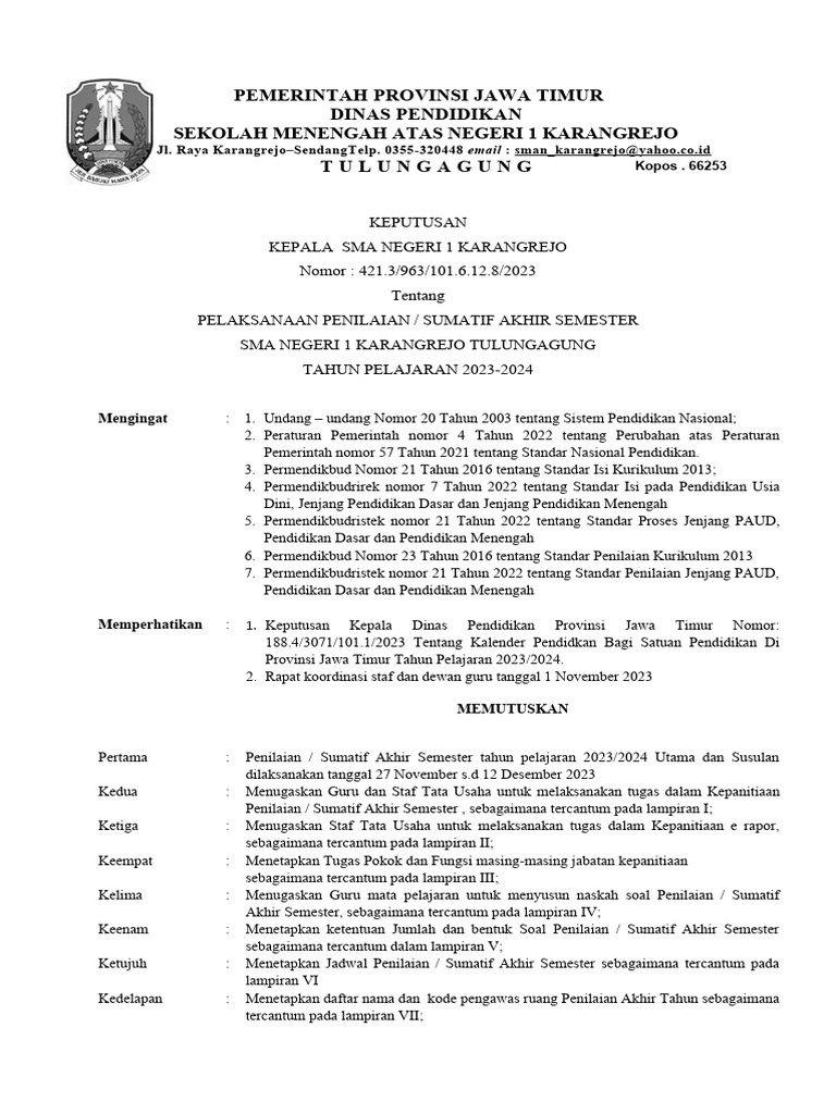 SK Pas 2023-2024 | PDF