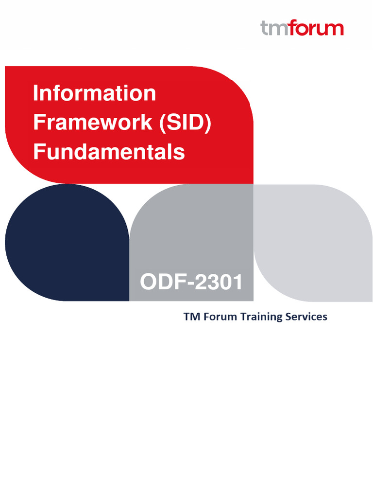 Information+Framework+ (SID) +fundamentals+ (ODF 2301) in Person ...