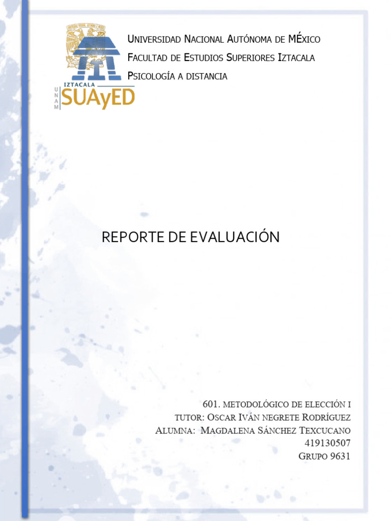 Reporte de Evaluación Sobre TICS. Sanchez Magdalena | PDF | Enseñando | Tecnología de ...