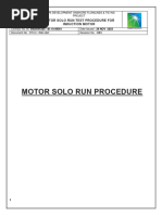 Pre-Check List For Motor Solo Run | PDF | Physical Quantities ...
