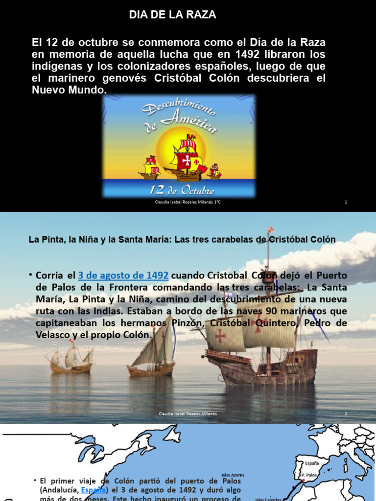 Dia de La Raza | PDF | Cristobal colon | Imperio español