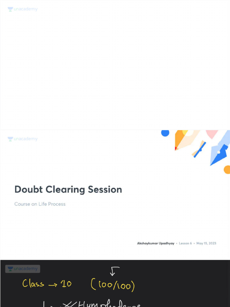 Doubt Clearing Session With Anno | PDF