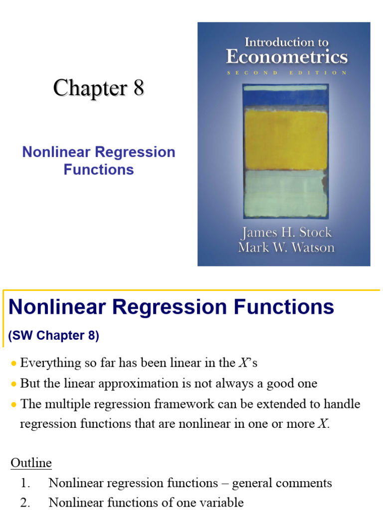 Nonlinear Regression Part 1 | PDF | Regression Analysis | Ordinary Least Squares