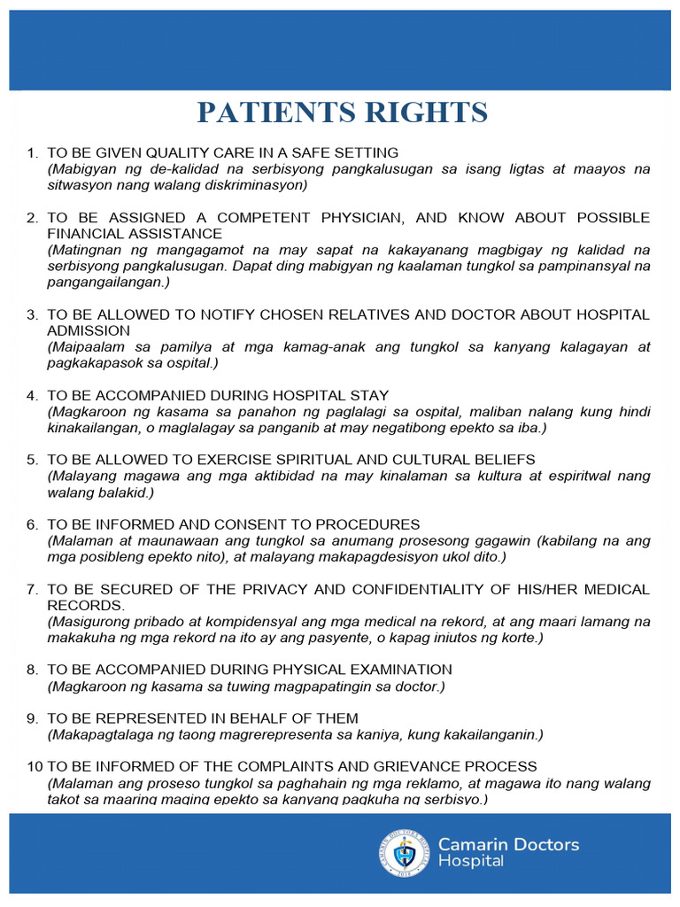 Patients Rights | PDF