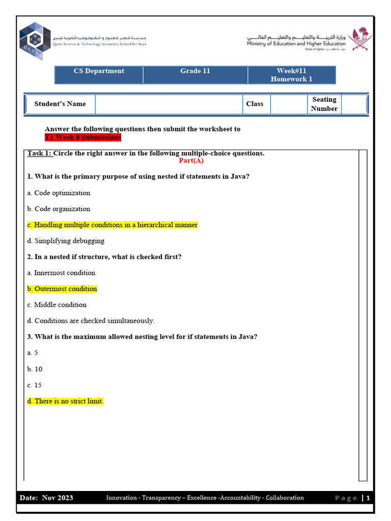CS G11 T1 W11 Homework 1 Abdulla | PDF | Scope (Computer Science ...