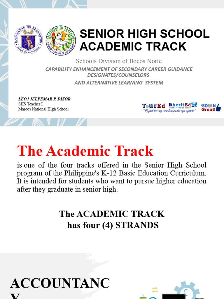SENIOR HIGH SCHOOL ACADEMIC TRACK - LeojDizor | PDF | Science ...