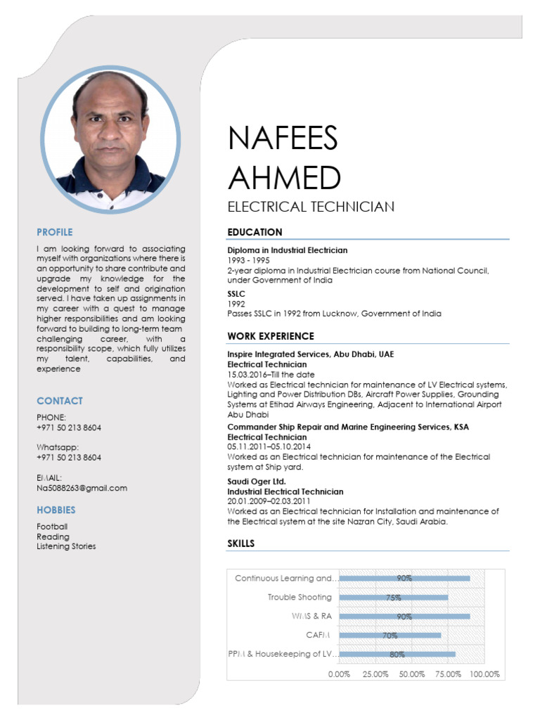 Nafees Ahmed | Download Free PDF | Electrician | Aviation
