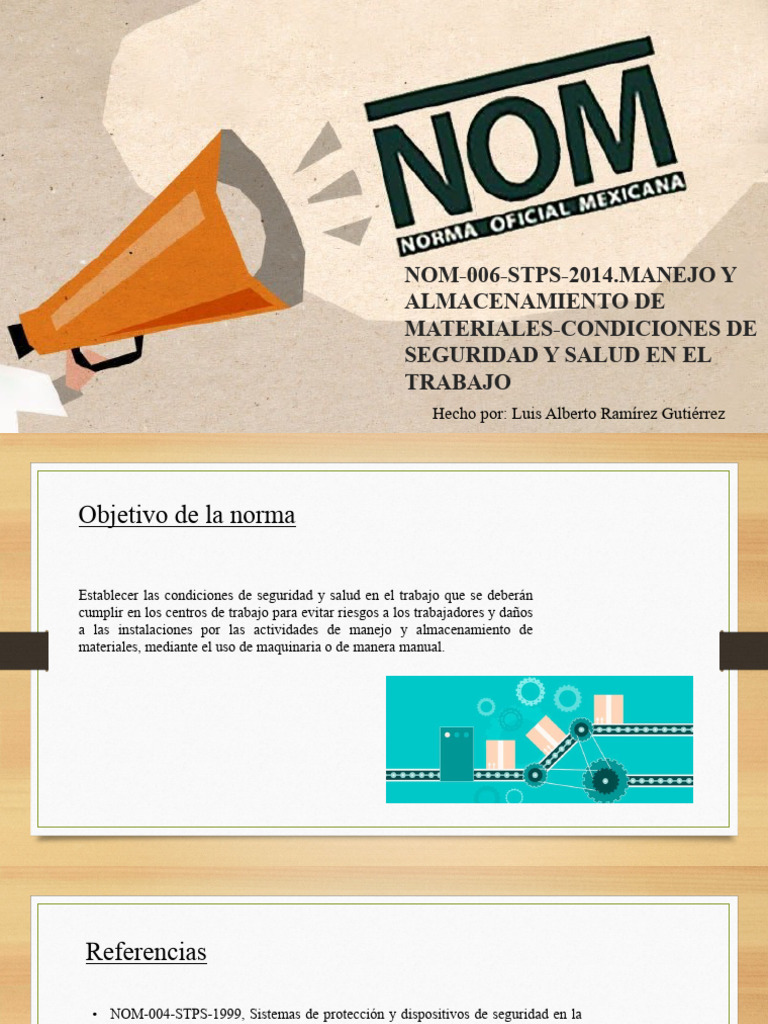 Nom 006 STPS 2014 | PDF