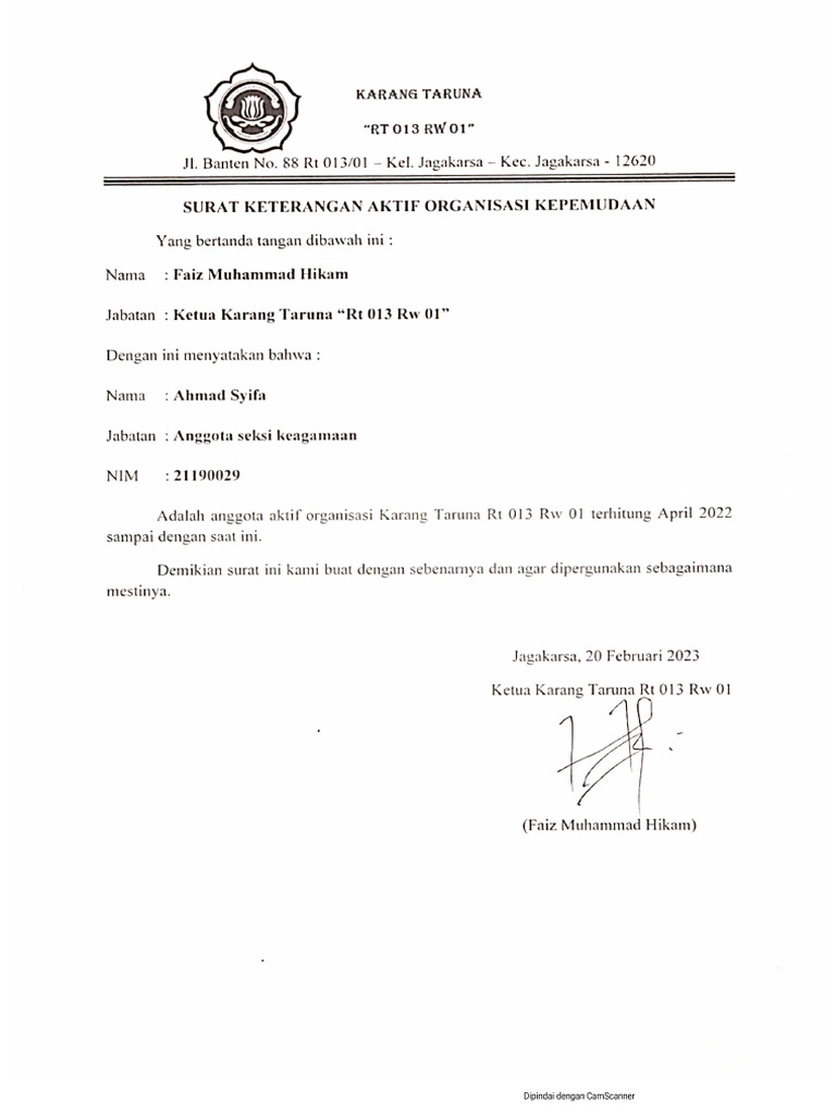 SK Aktif Katar 2 | PDF