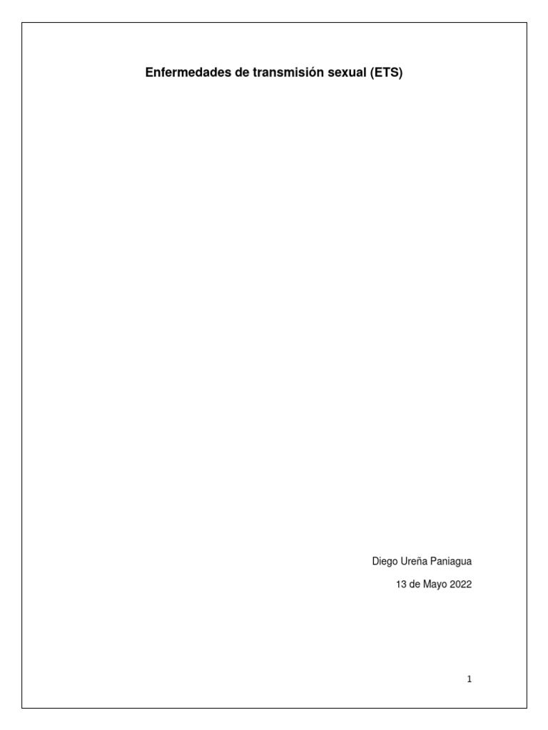 Proyecto Final ETS. | PDF | Infección transmitida sexualmente | Herpes Simple