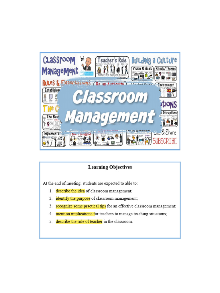 Classroom Management | PDF | Classroom Management | Teachers Classroom Management | PDF | Classroom Management | Teachers